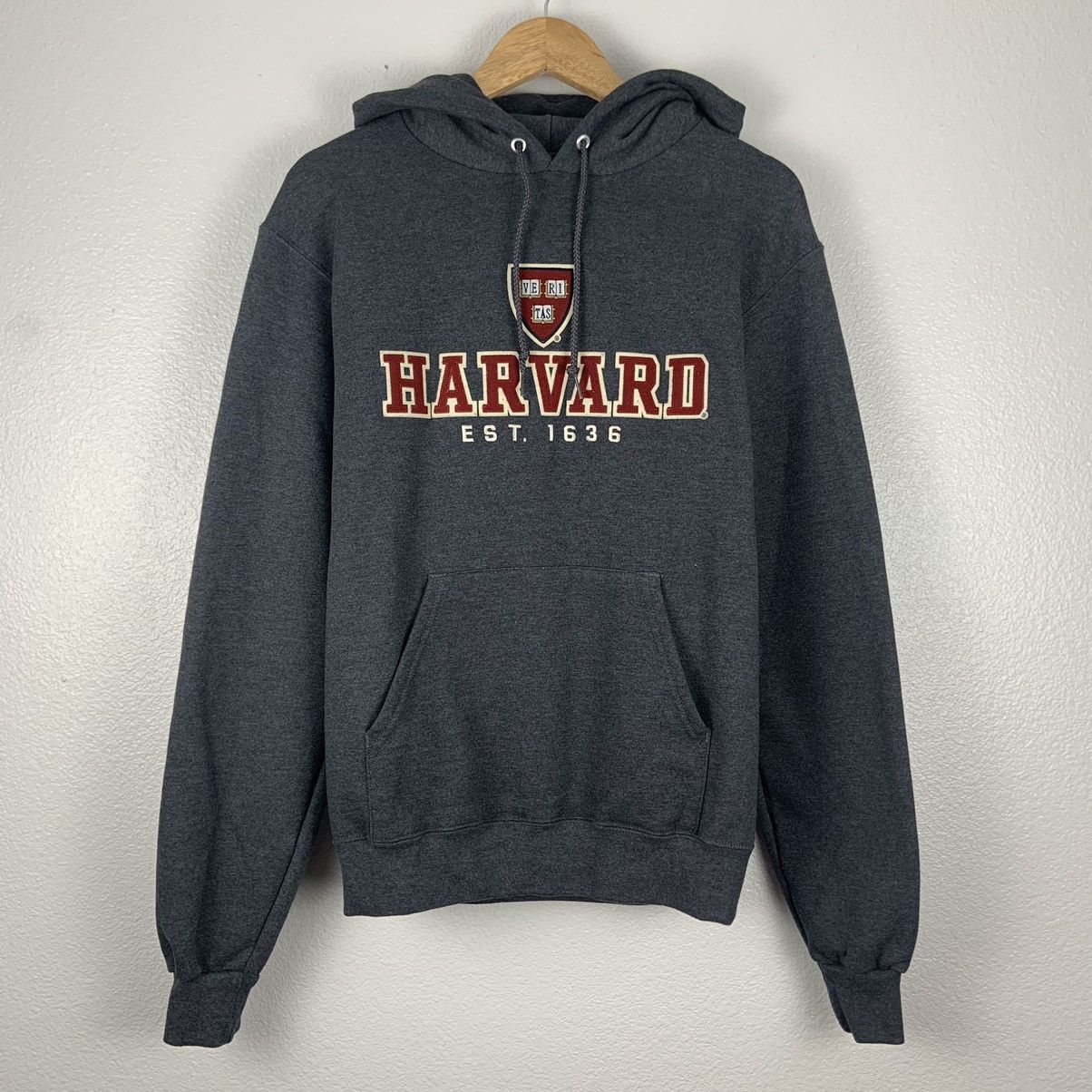 Champion Harvard University Grey Champion Hoodie | Grailed