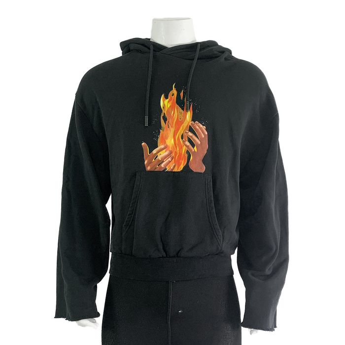 Off-White Off-White c/o Virgil Abloh Diagonal Fire Hoodie | Grailed