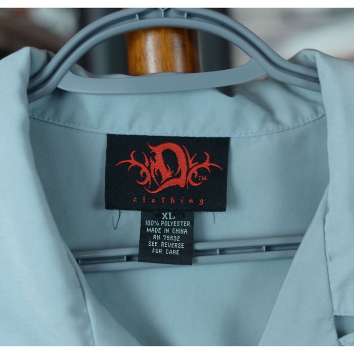 Vintage 90s D Clothing Men's XL Tribal Flame VTG Bowling Shirt | Grailed