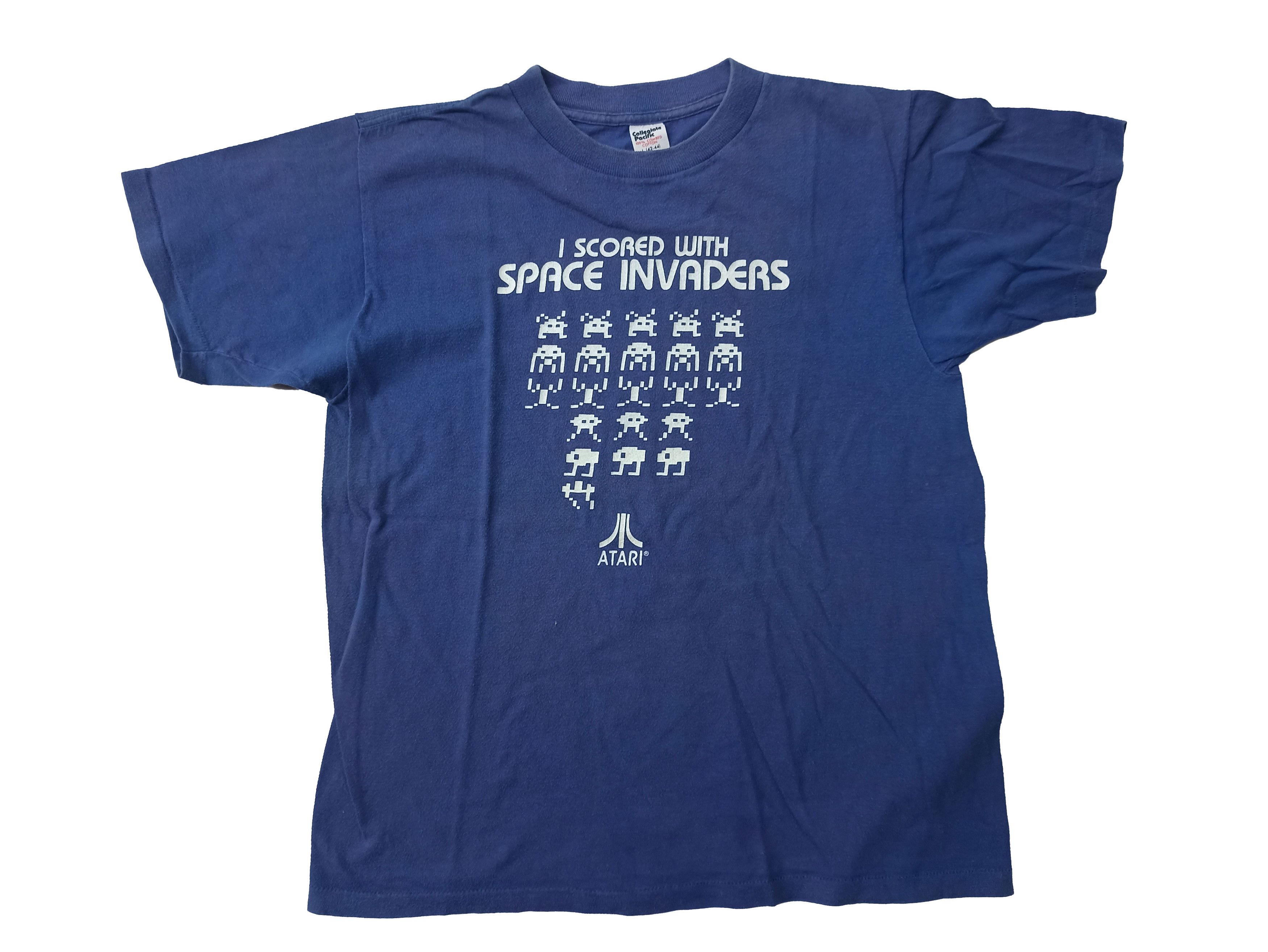 Rare × Very Rare × Vintage Space Invaders ATARI Vintage T shirt 80S ...