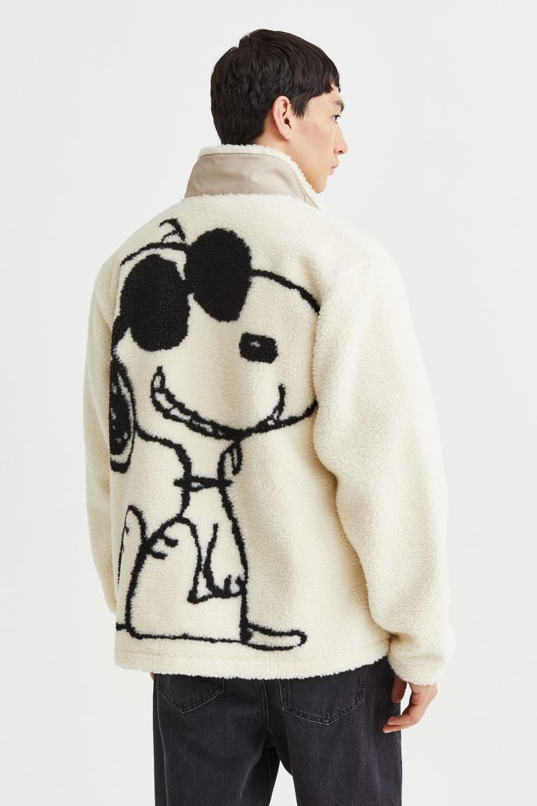 H&M × Hypebeast × Streetwear Rare H&M Snoopy Fleece Jacket | Grailed