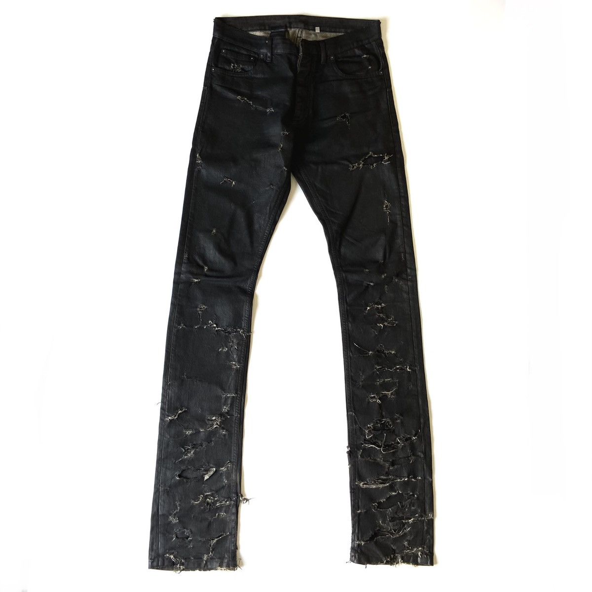 Dior DIOR HOMME SS04 "Strip" Waxed Destroyed Denim | Grailed