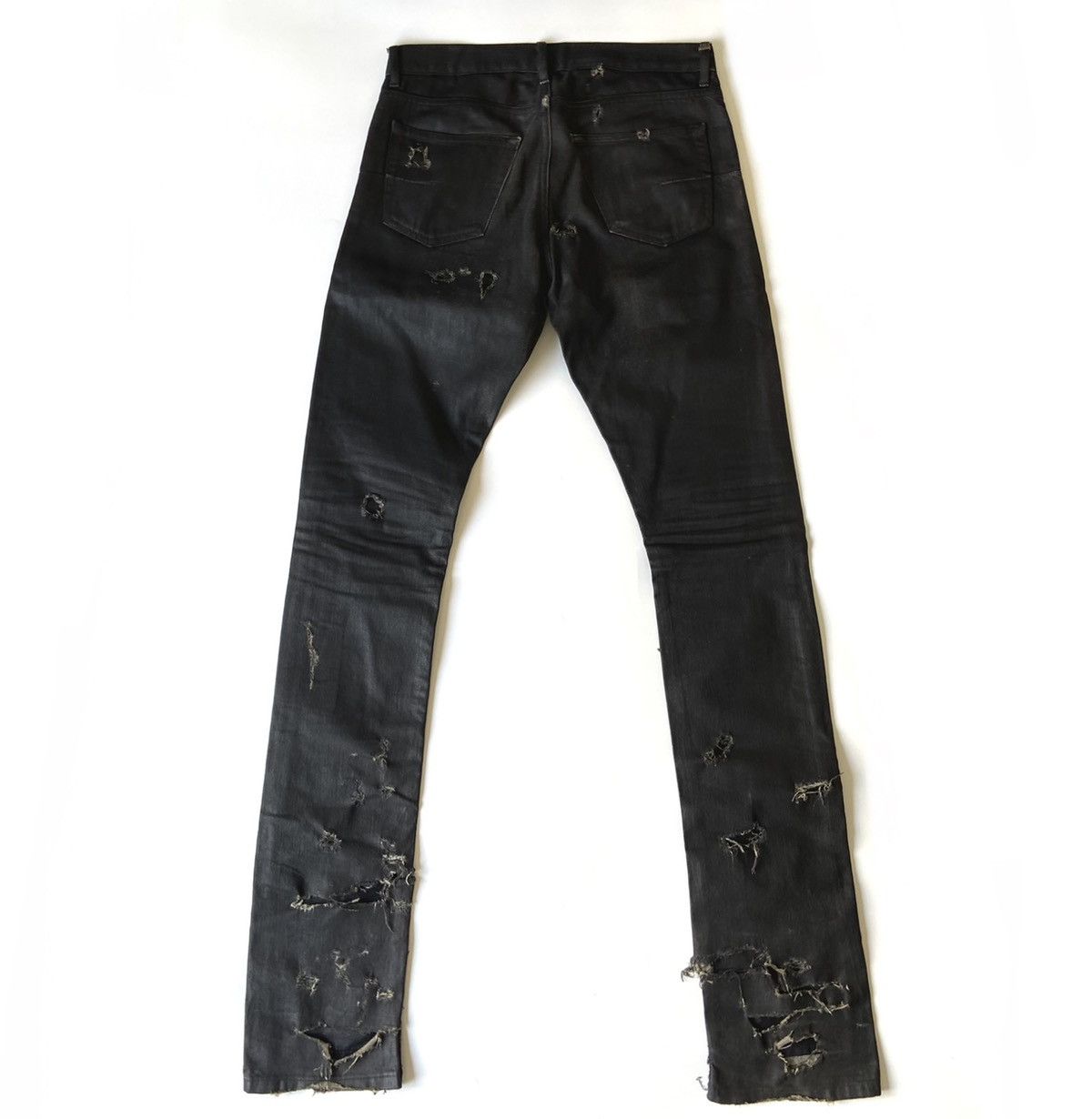 Dior DIOR HOMME SS04 "Strip" Waxed Destroyed Denim | Grailed