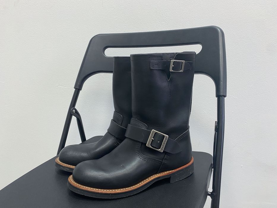 Red Wing Red Wing Heritage 2990 Engineer Black Leather Boots | Grailed