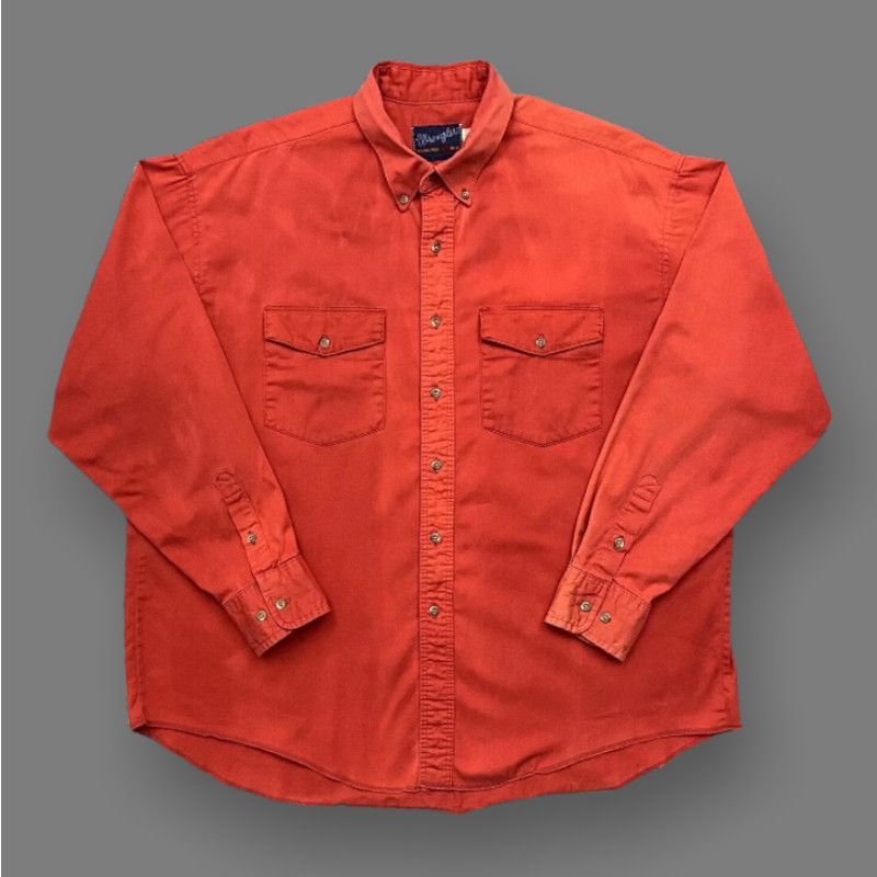 Vintage Vintage Western Shirt Sun Faded Button Down Wrangler 90s | Grailed