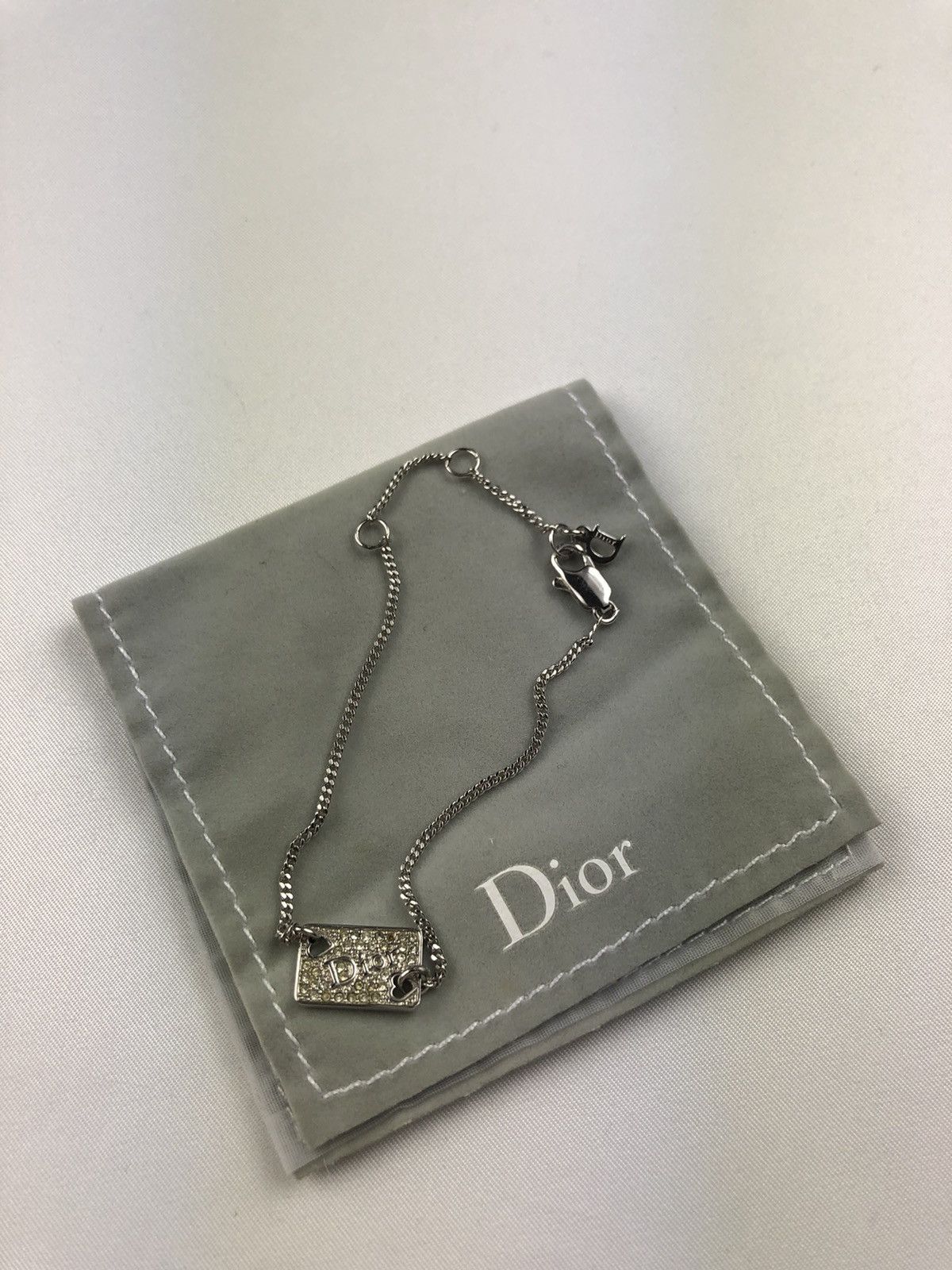 Dior Dior encrusted logo bracelet | Grailed