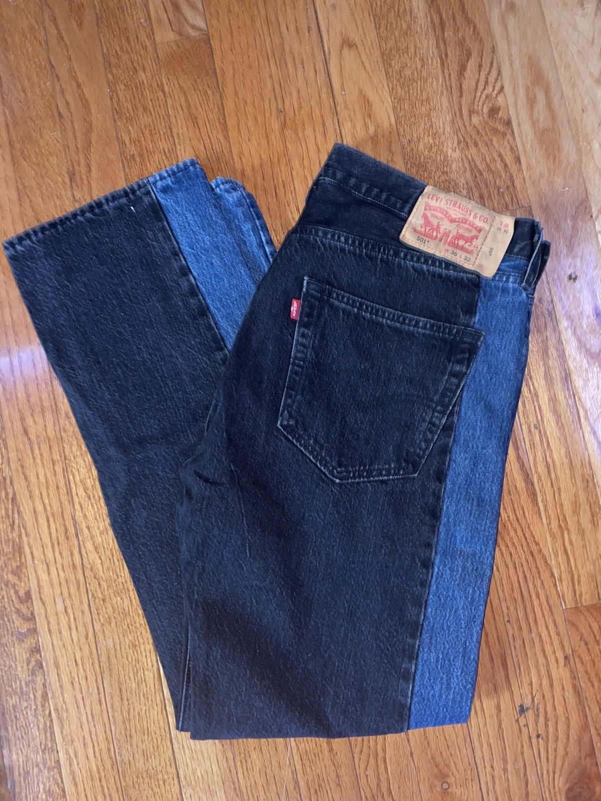 Levi's × Levi's Vintage Clothing Vintage split color Levi 501 | Grailed
