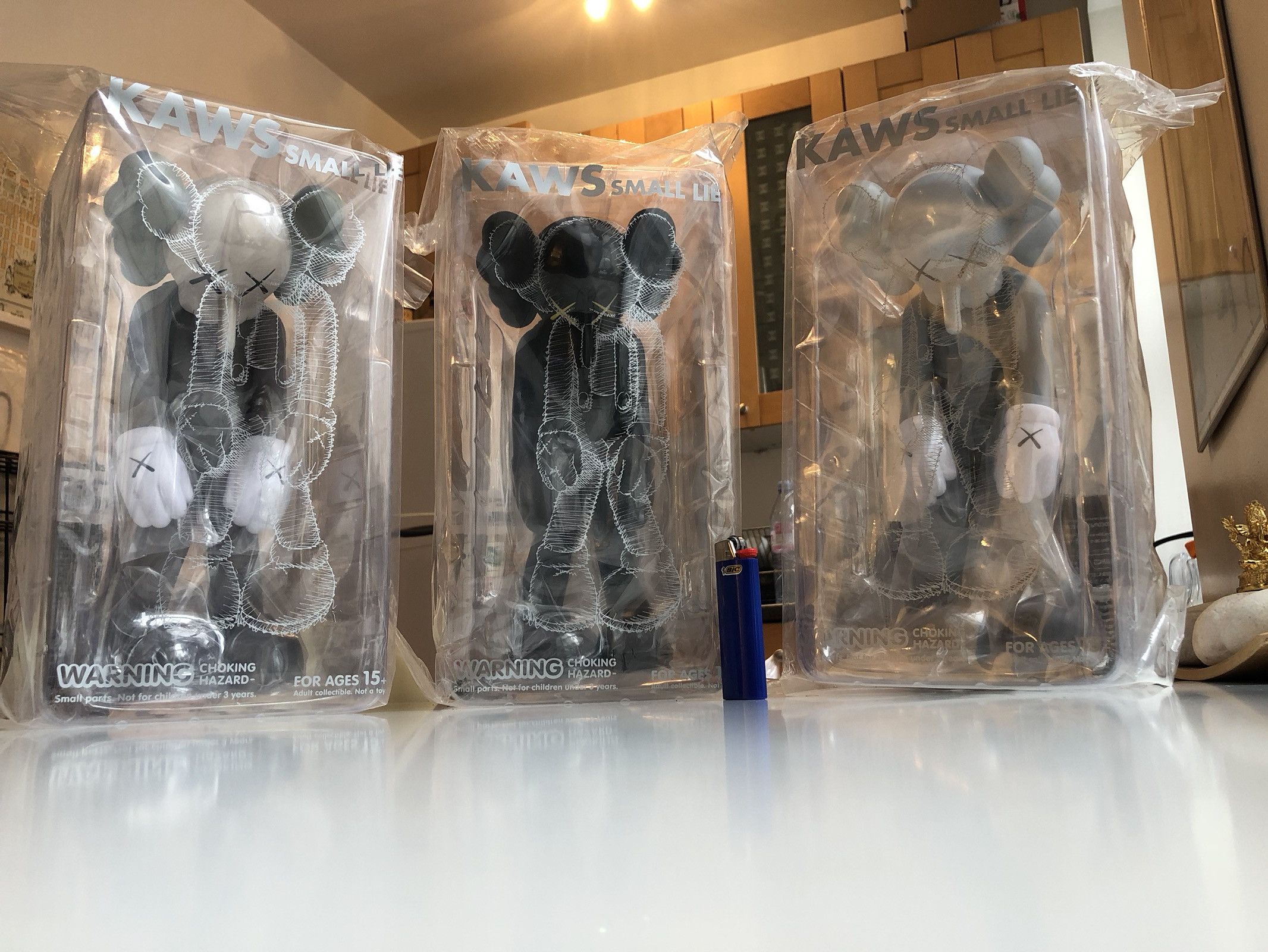 Kaws Kaws Small Lie Trio Set Limited Edition Sculpture | Grailed