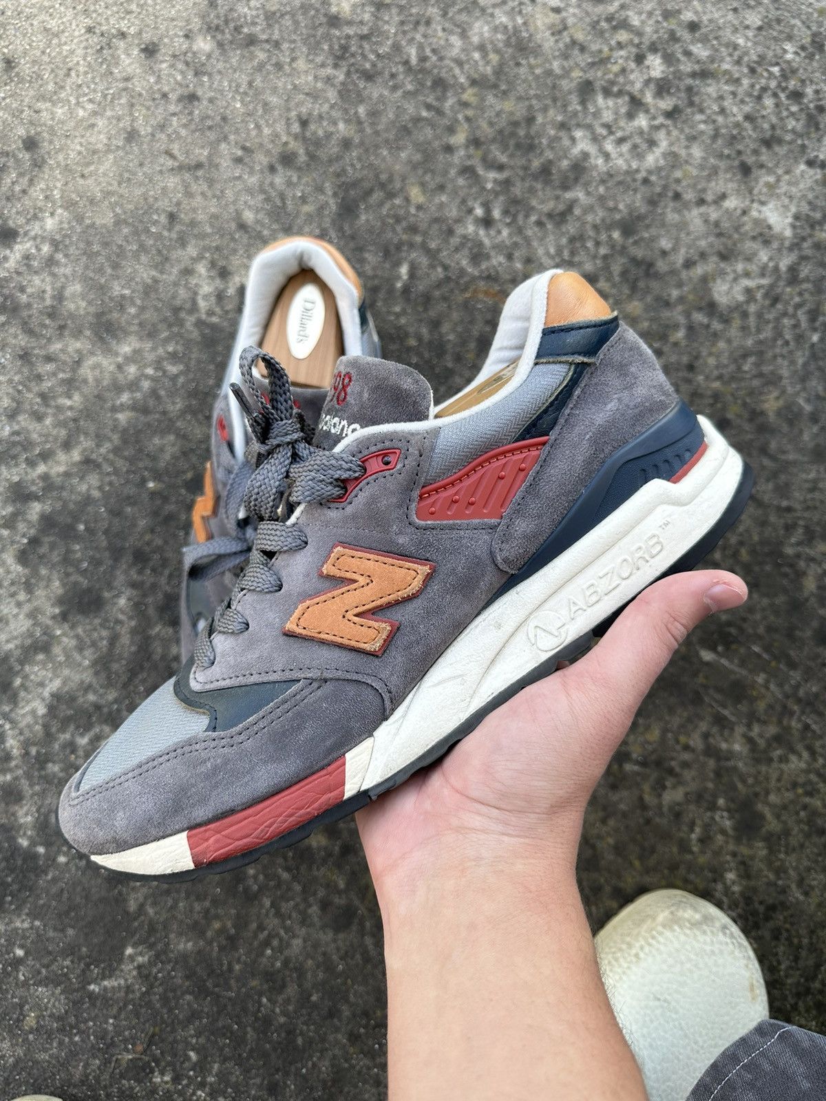 New Balance NEW BALANCE 998 CLAY SUEDE USA RED AIME LEON | Grailed