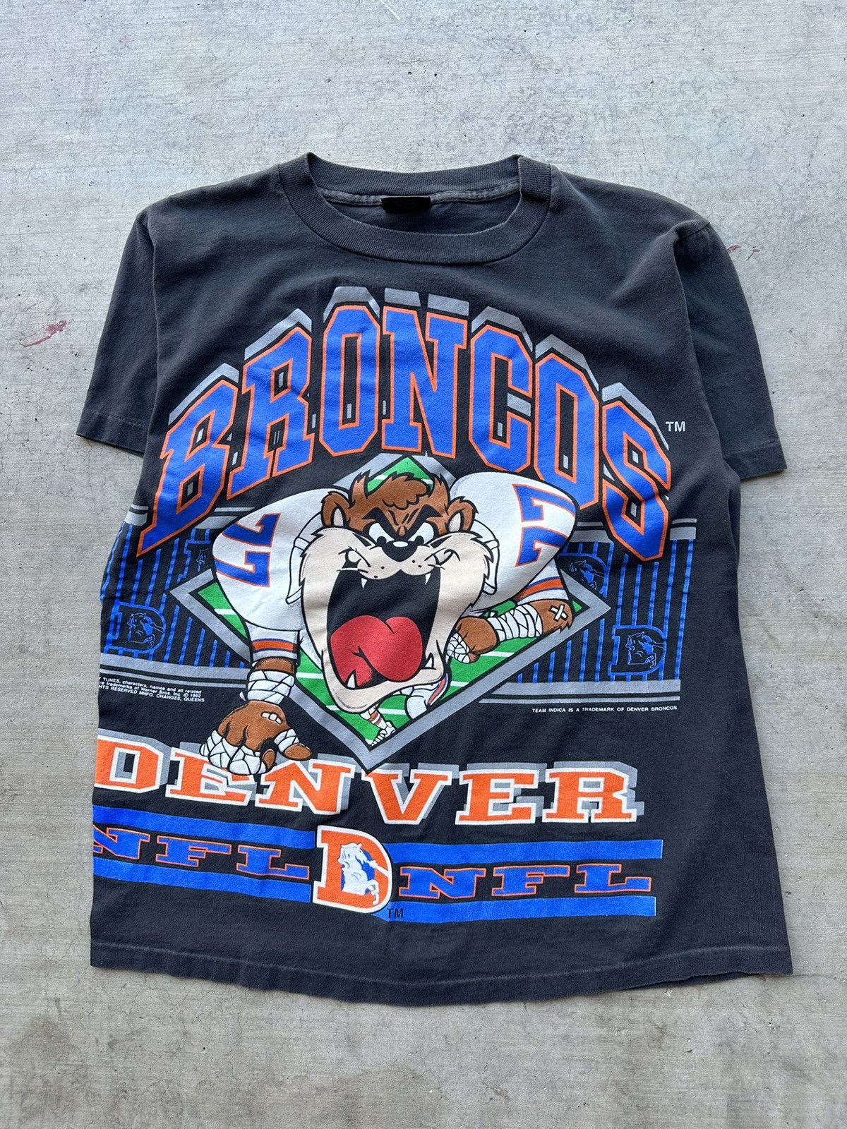 Vintage Vintage 90’s NFL Denver Broncos Taz T-Shirt | Grailed