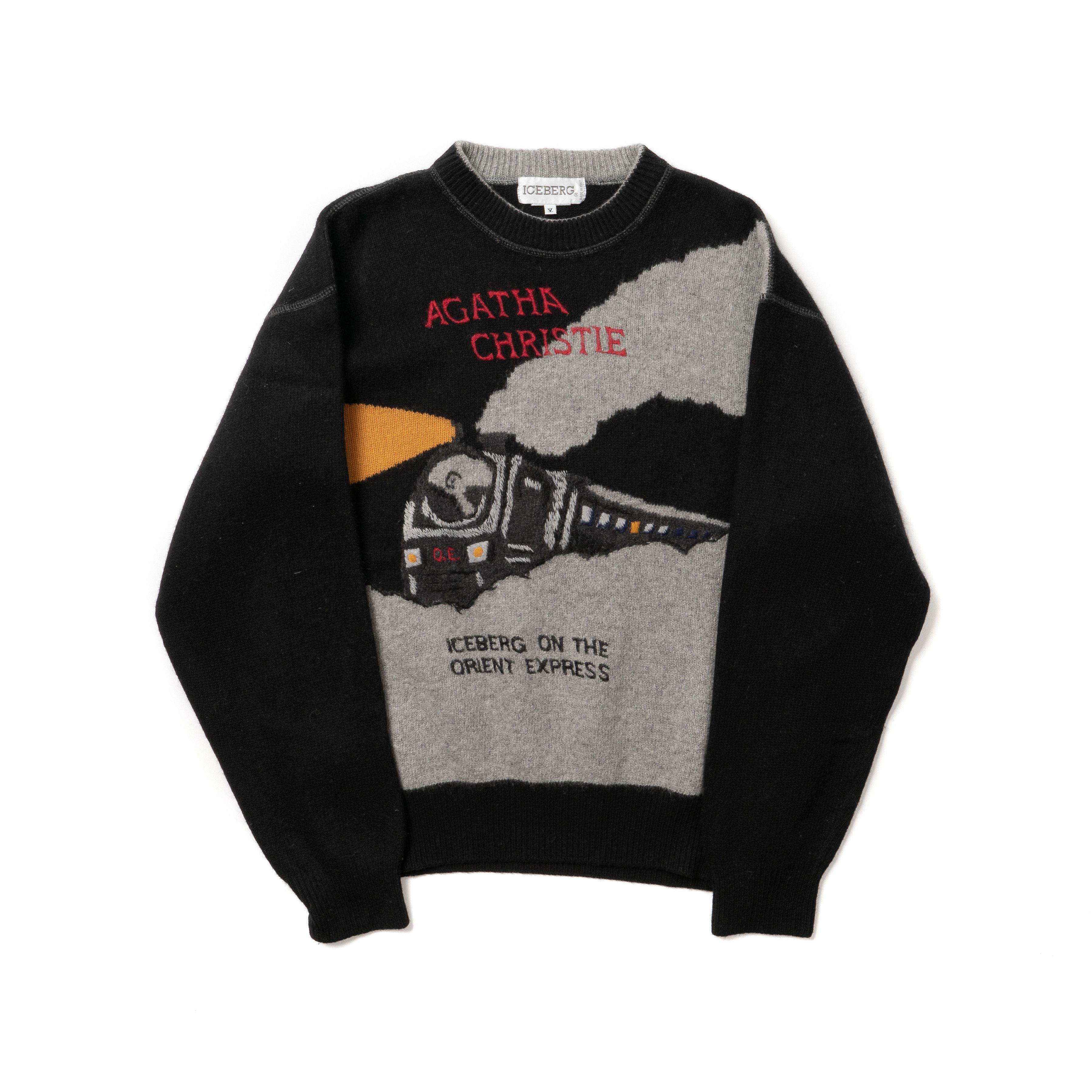 Vintage 📌ICEBERG Vintage Sweater AGATHA CHRISTIE ORIENT Express | Grailed