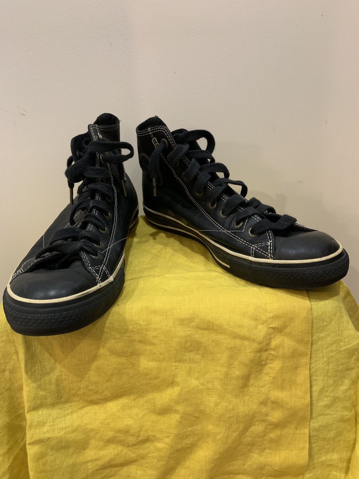 Converse Early 2000s Leather Converse All Stars | Grailed