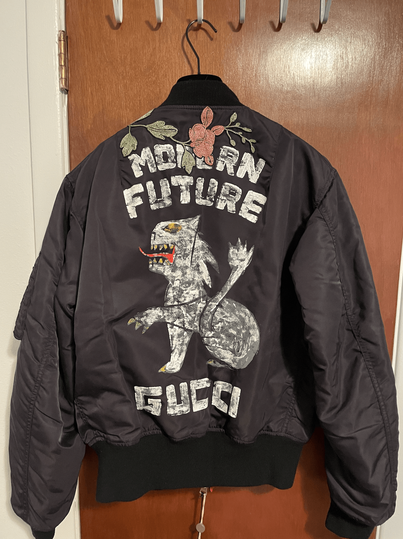 Gucci Gucci Modern Future reversible embroidered bomber jacket | Grailed