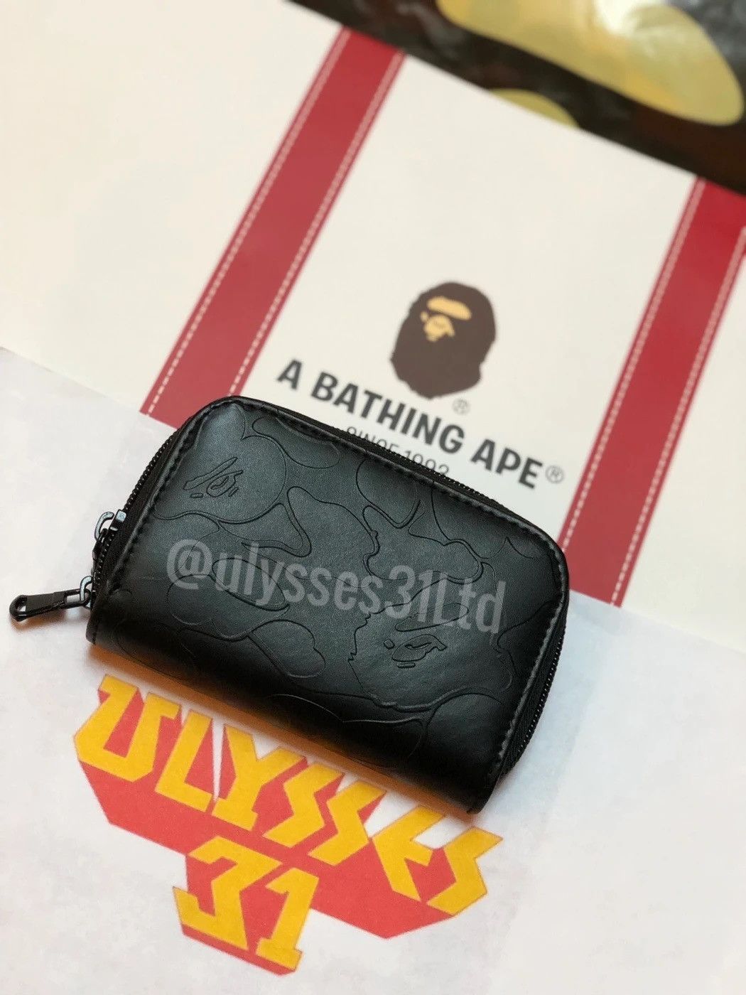 Bape Bape Leather Camo Keychain Wallet | Grailed