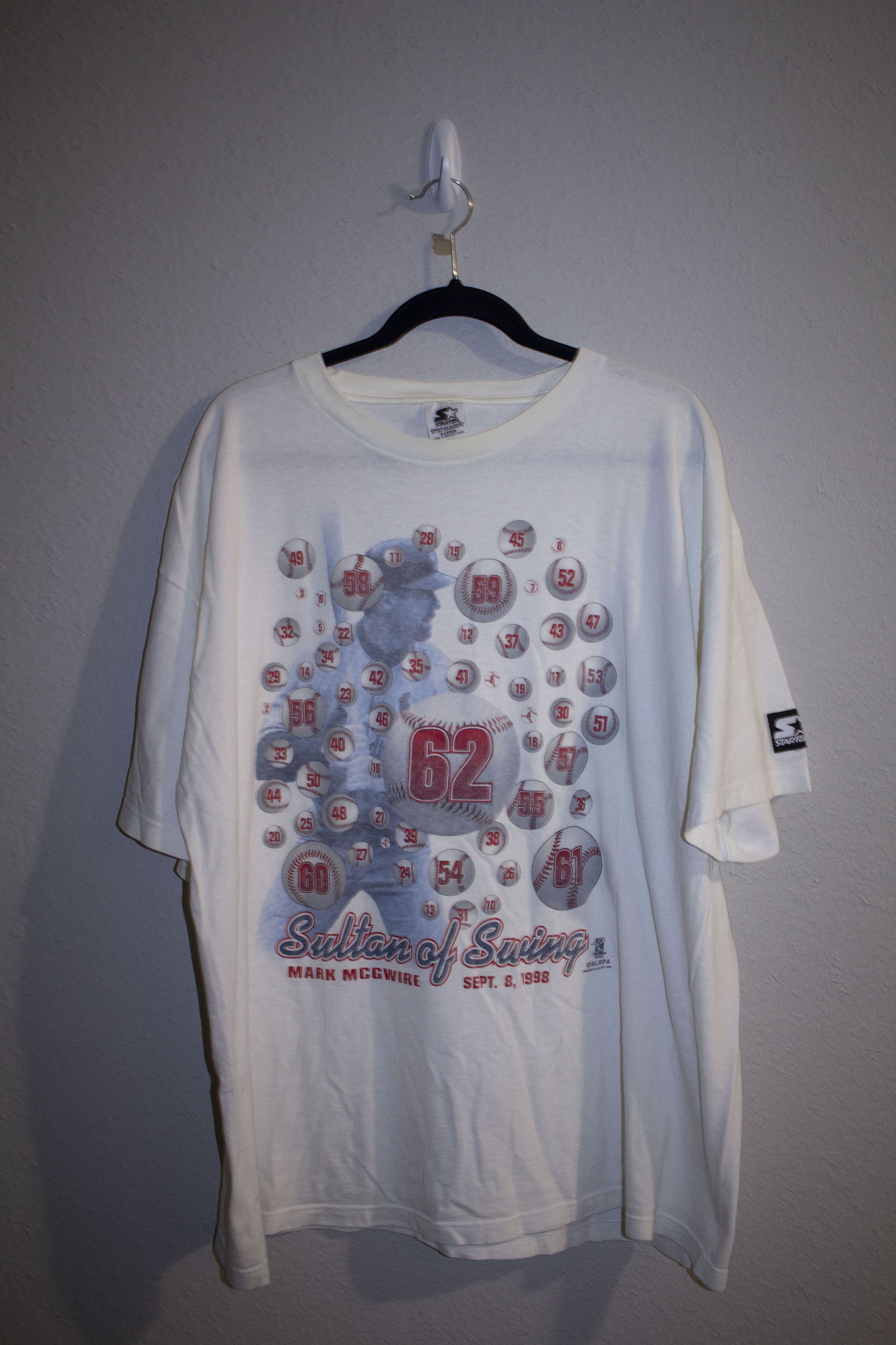 Vintage 1998 STL Cards Mark Mcgwire 62 Home Run Baseball T-Shirt | Grailed