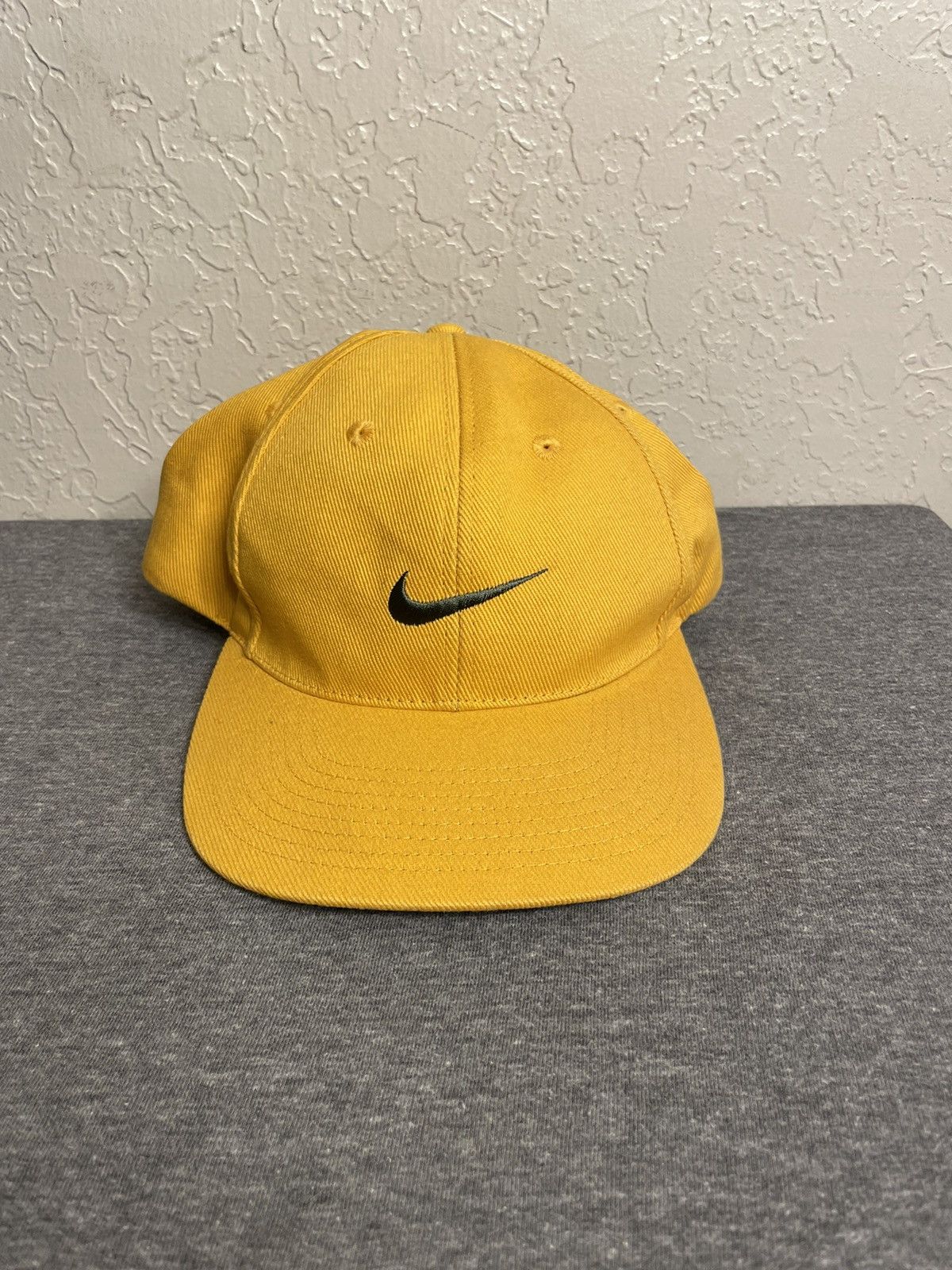 Nike Nike swoosh yellow SnapBack | Grailed