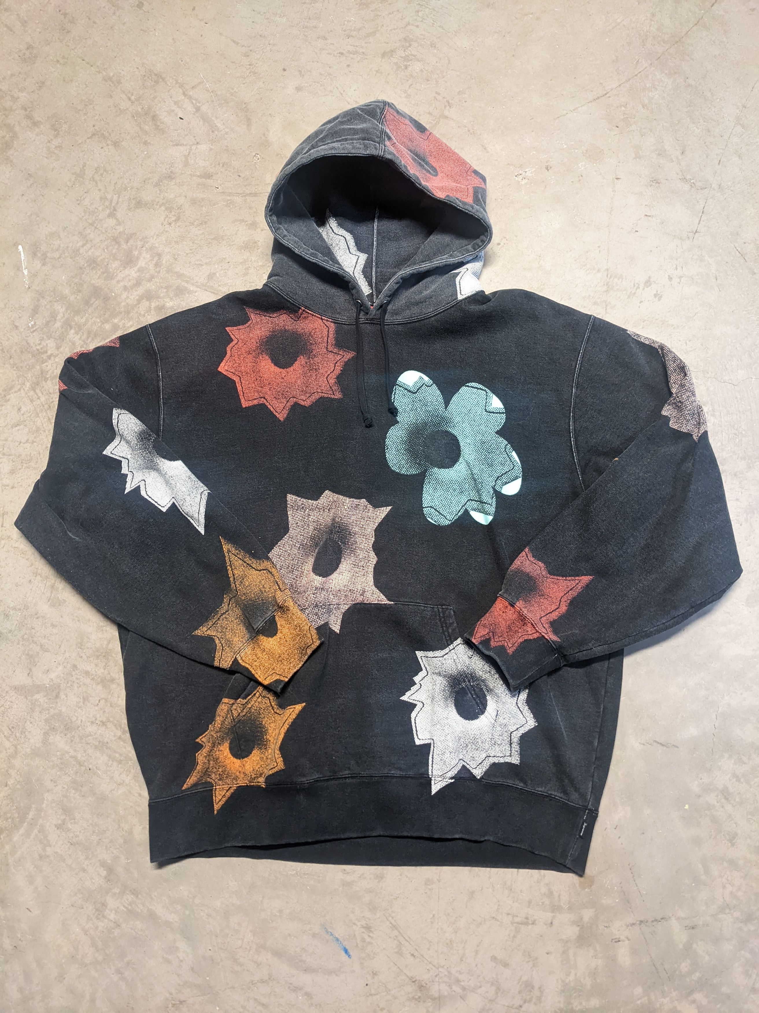Supreme Supreme x Nate Lowman Bullet Hole Faded Hoodie | Grailed
