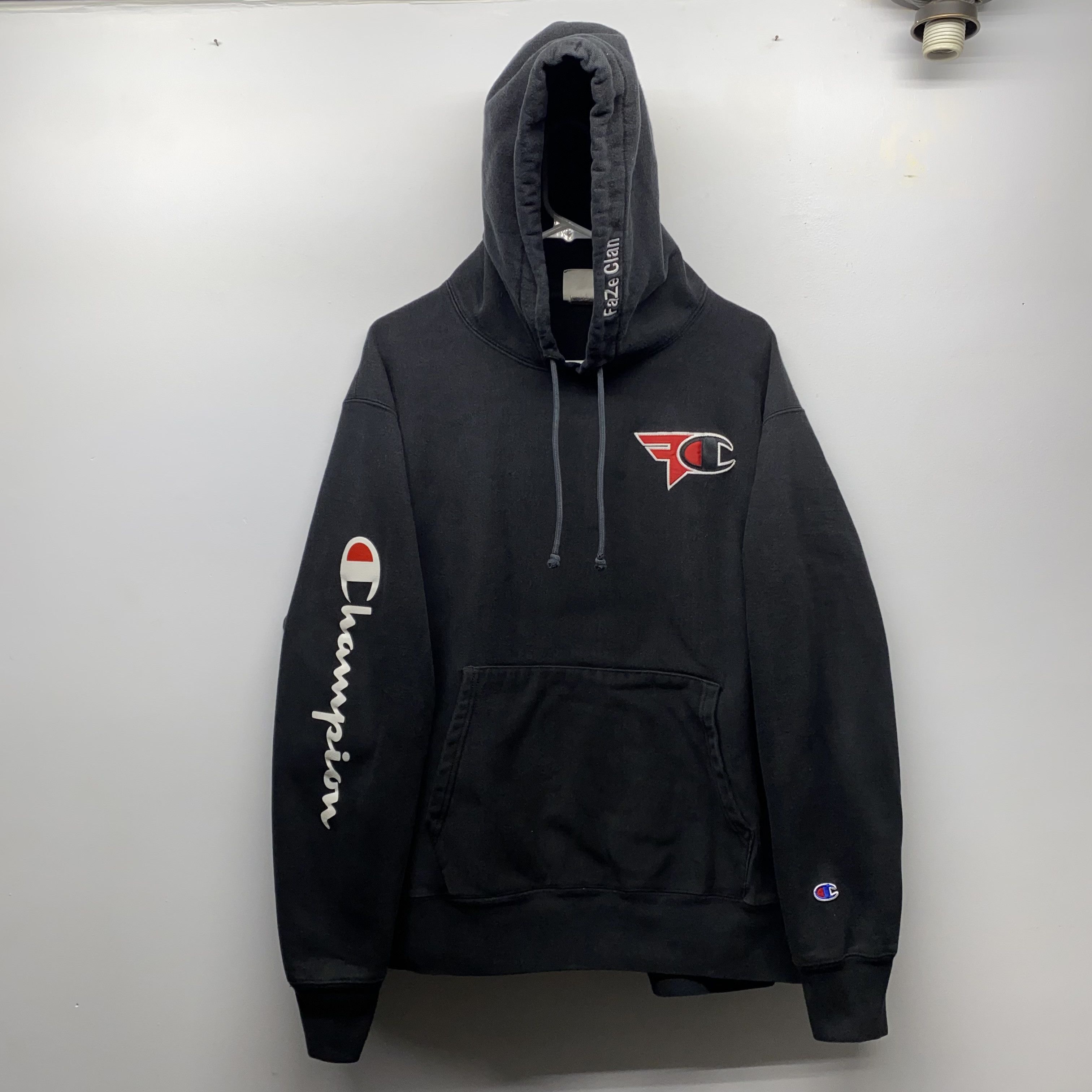 Champion × FaZe FaZe Champion Reverse Weave Hoodie RARE | Grailed