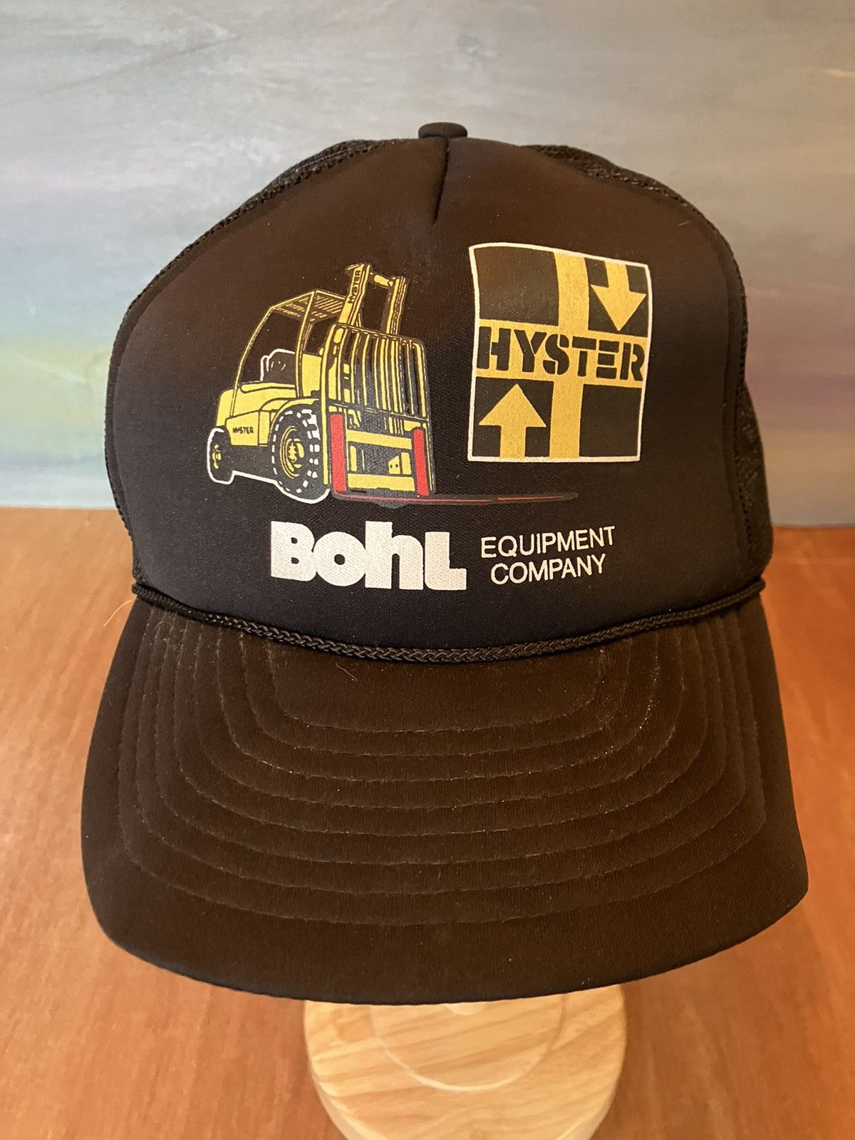 Vintage Vintage Trucker Hat Forklift Hyster Workwear Cap Foam Mesh ...
