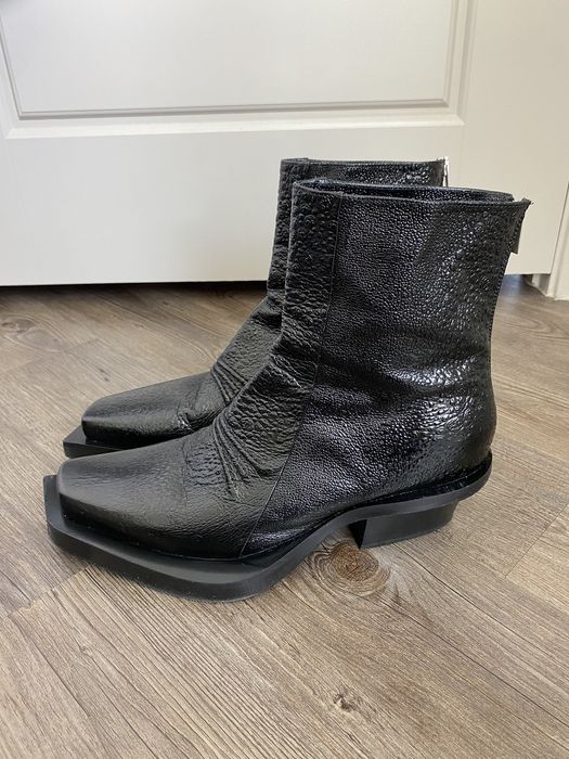 1017 ALYX 9SM Leather Toad Print Leone Boots | Grailed
