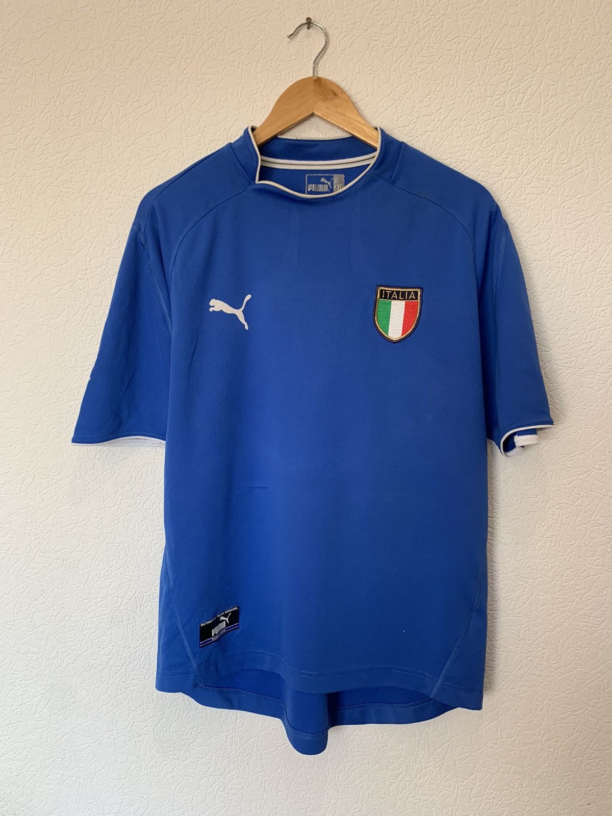 Puma × Soccer Jersey × Vintage Puma Italy 2003 Home Kit Soccer Jersey ...