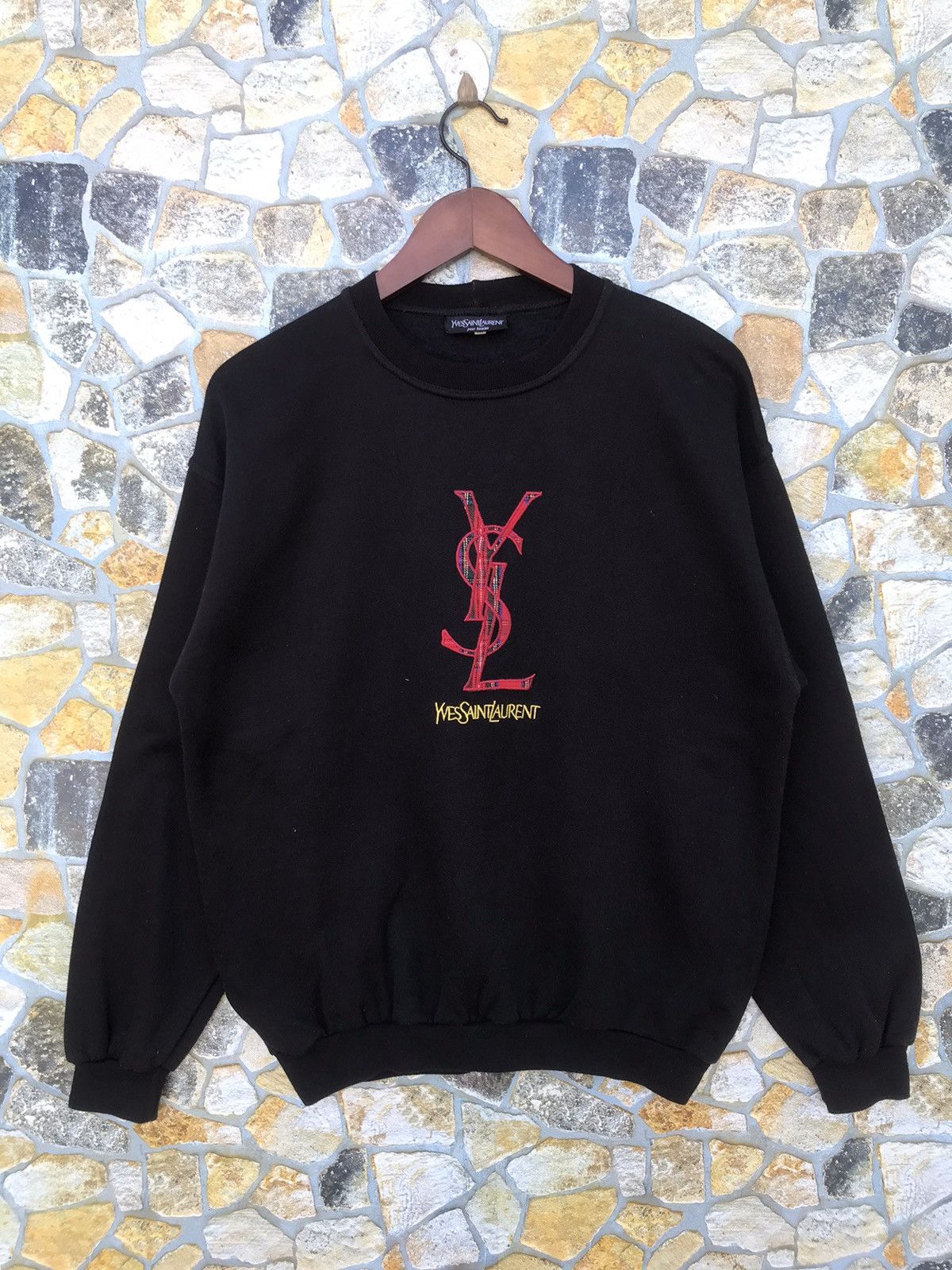 Streetwear × Vintage × Ysl Pour Homme Yves Saint Laurent Big Logo ...