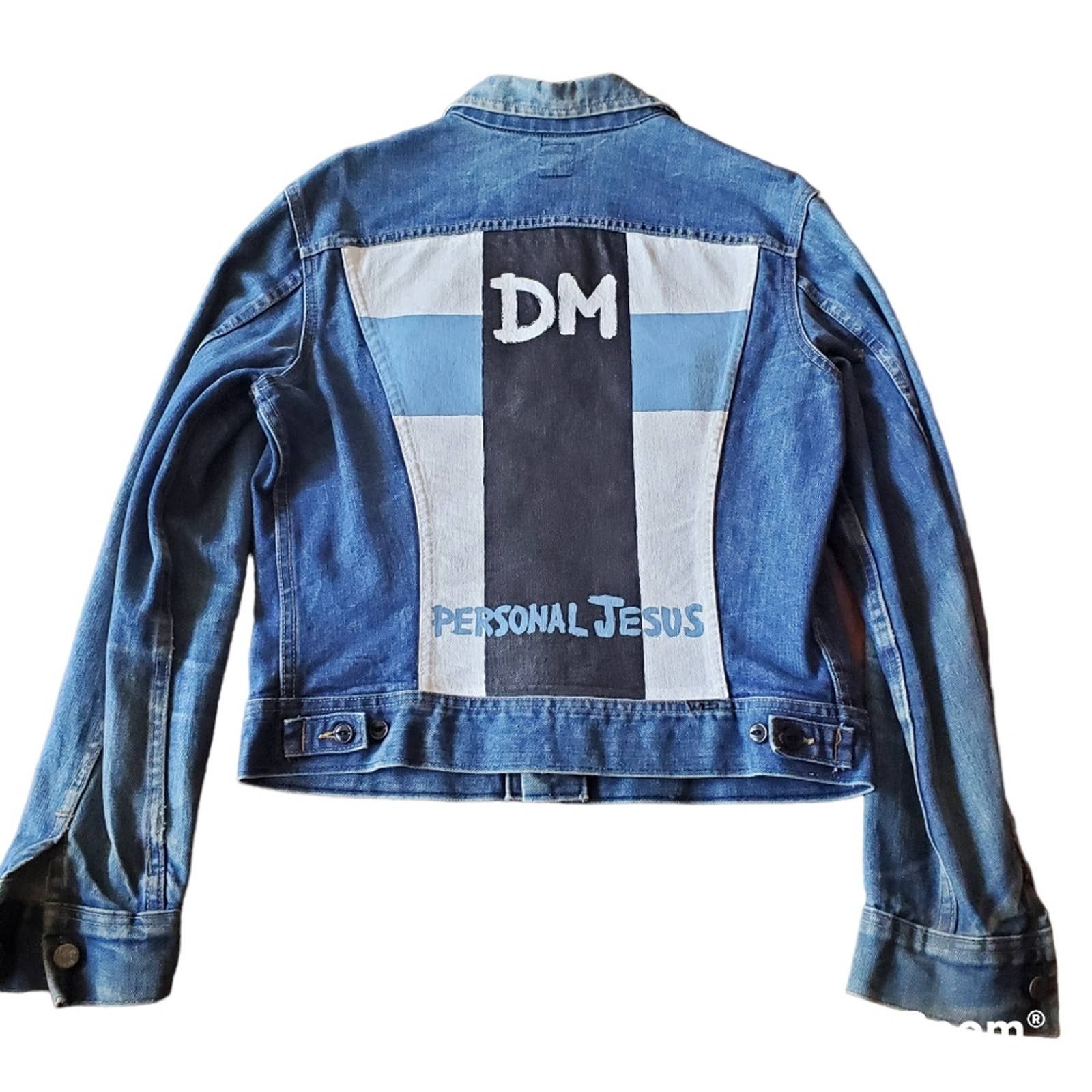 Lee Vintage 90's Hand Painted Depeche Mode Denim Jacket Size 40L | Grailed