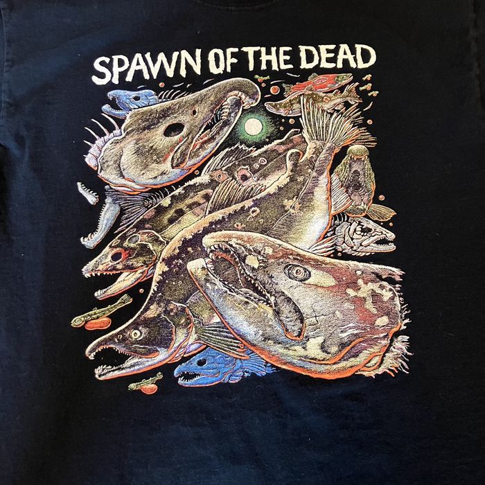 Vintage Y2K Vintage Ray Troll Art Tee Spawn of the Dead Fish Humor ...