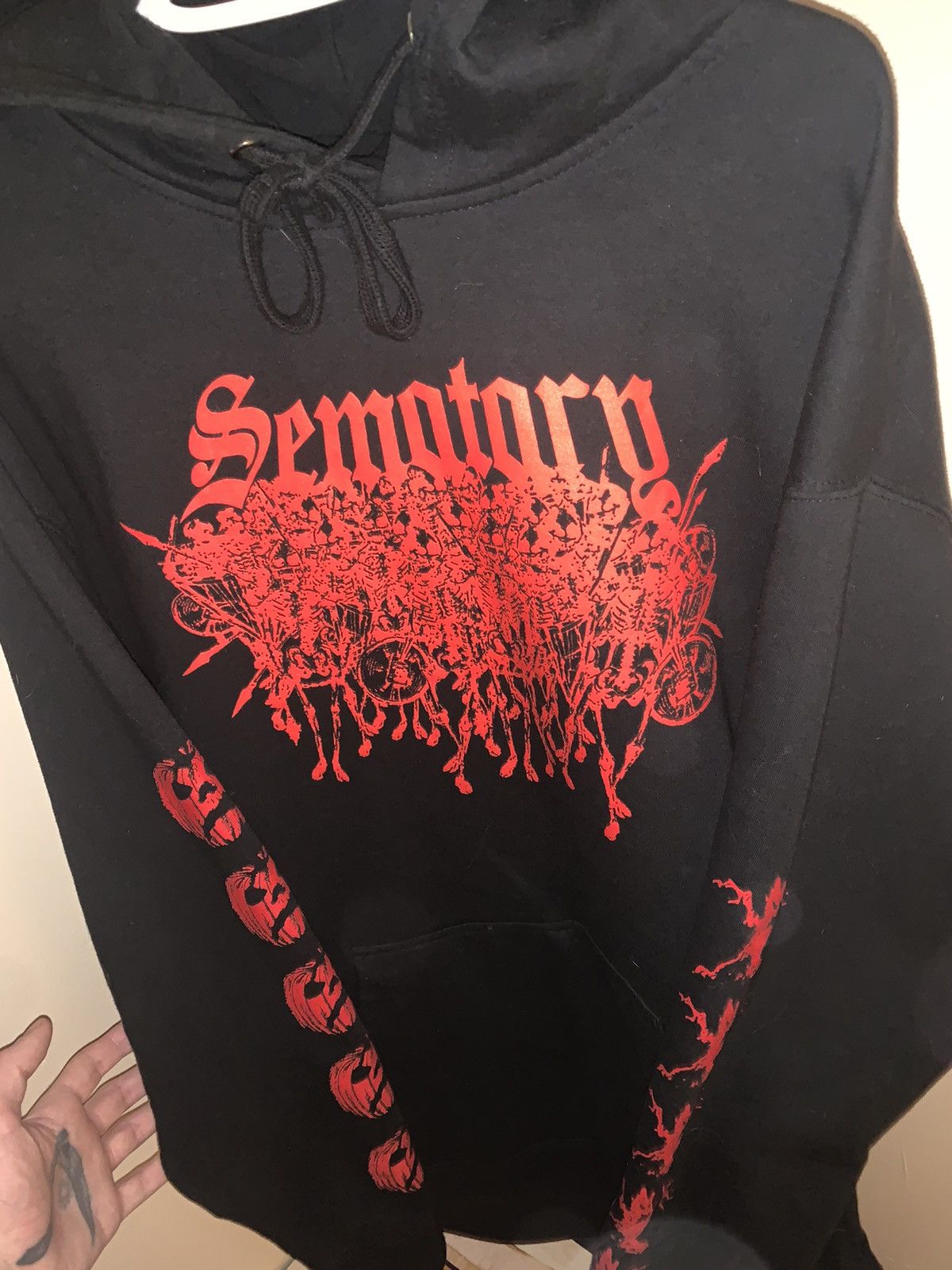 Haunted Mound Haunted Mound Hoodie Sematary Black/Red | Grailed