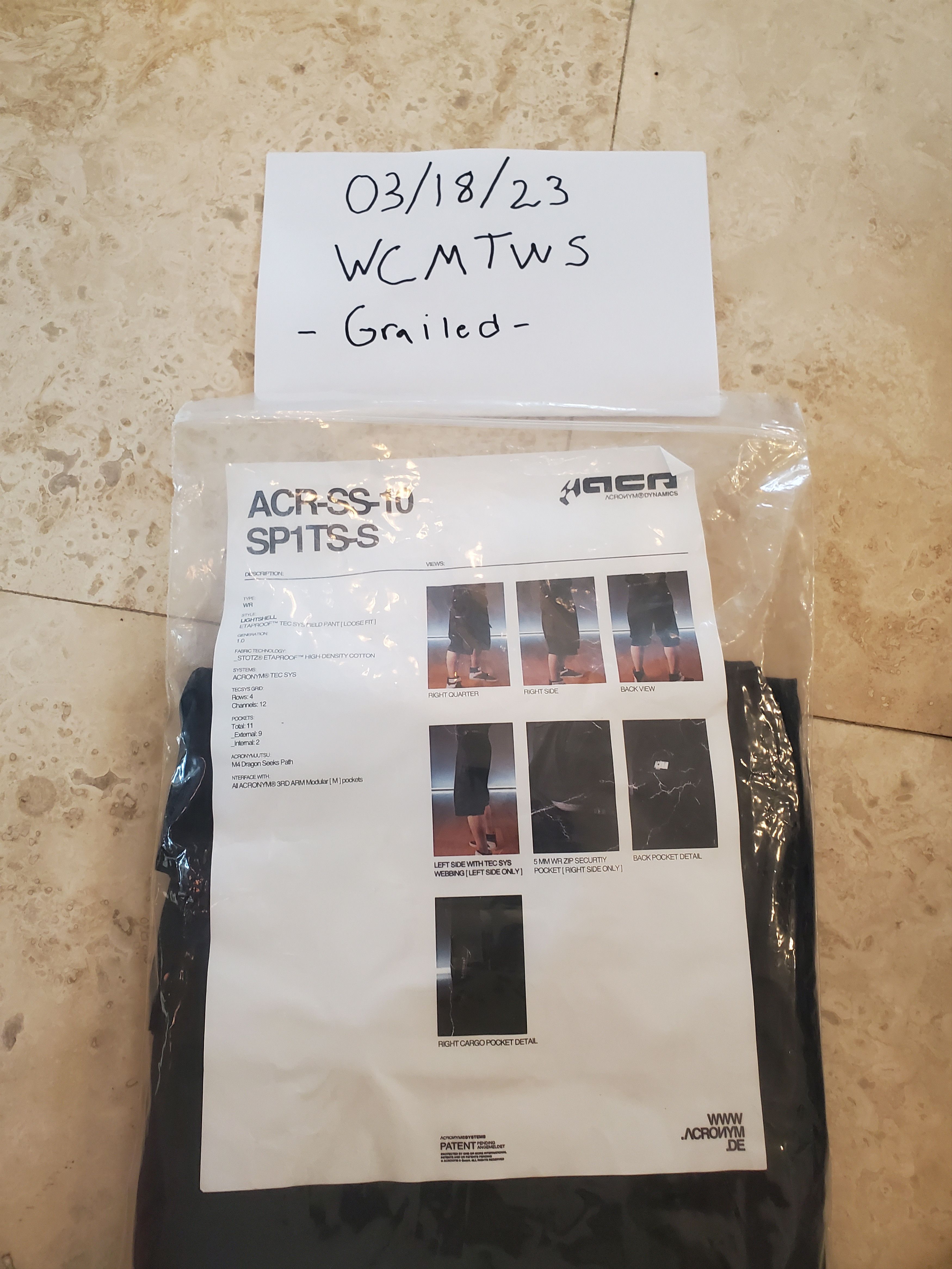 Acronym Acronym SP1TS-S | Grailed