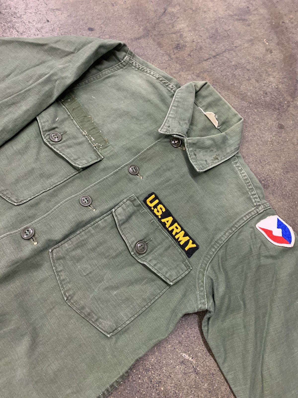 Military × Streetwear × Vintage Vintage Military US Army Flat Button ...