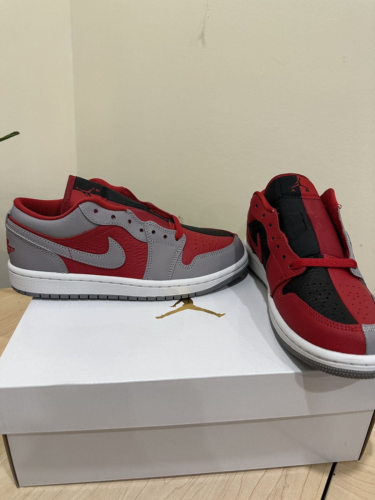 Nike WMNS Nike Jordan 1 Low SE Red/Cement Grey | Grailed
