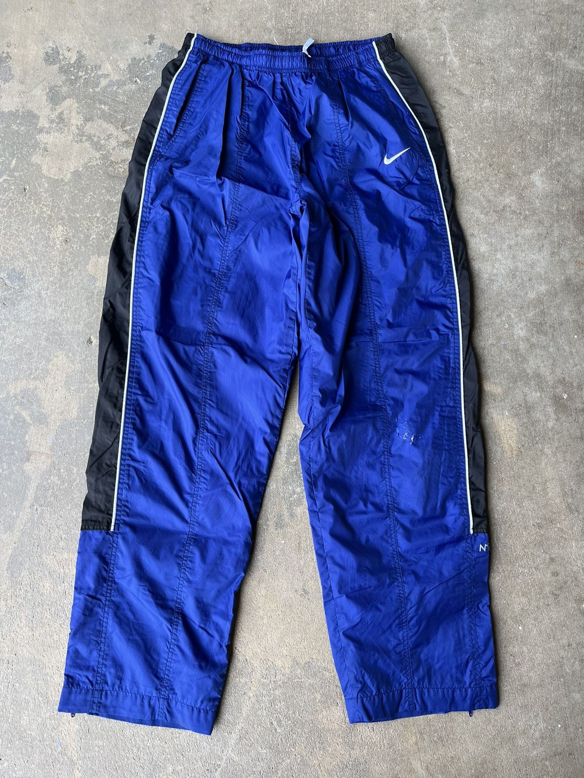 Nike × Vintage Vintage 90s Nike Baggy Nylon Sweats | Grailed