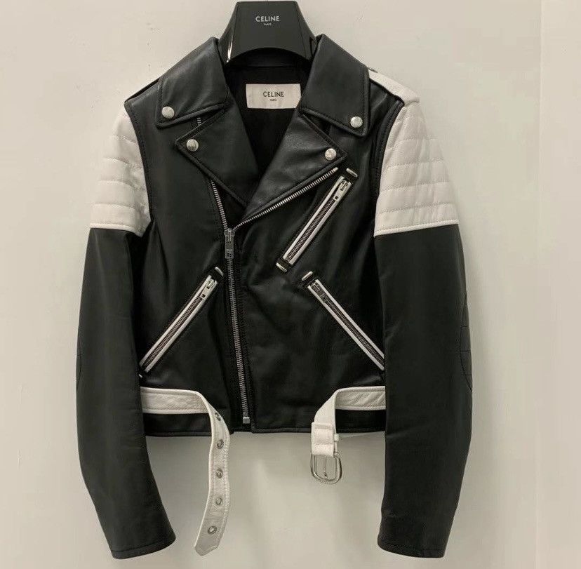 Celine Celine Runway Padded Leather Biker Jacket | Grailed