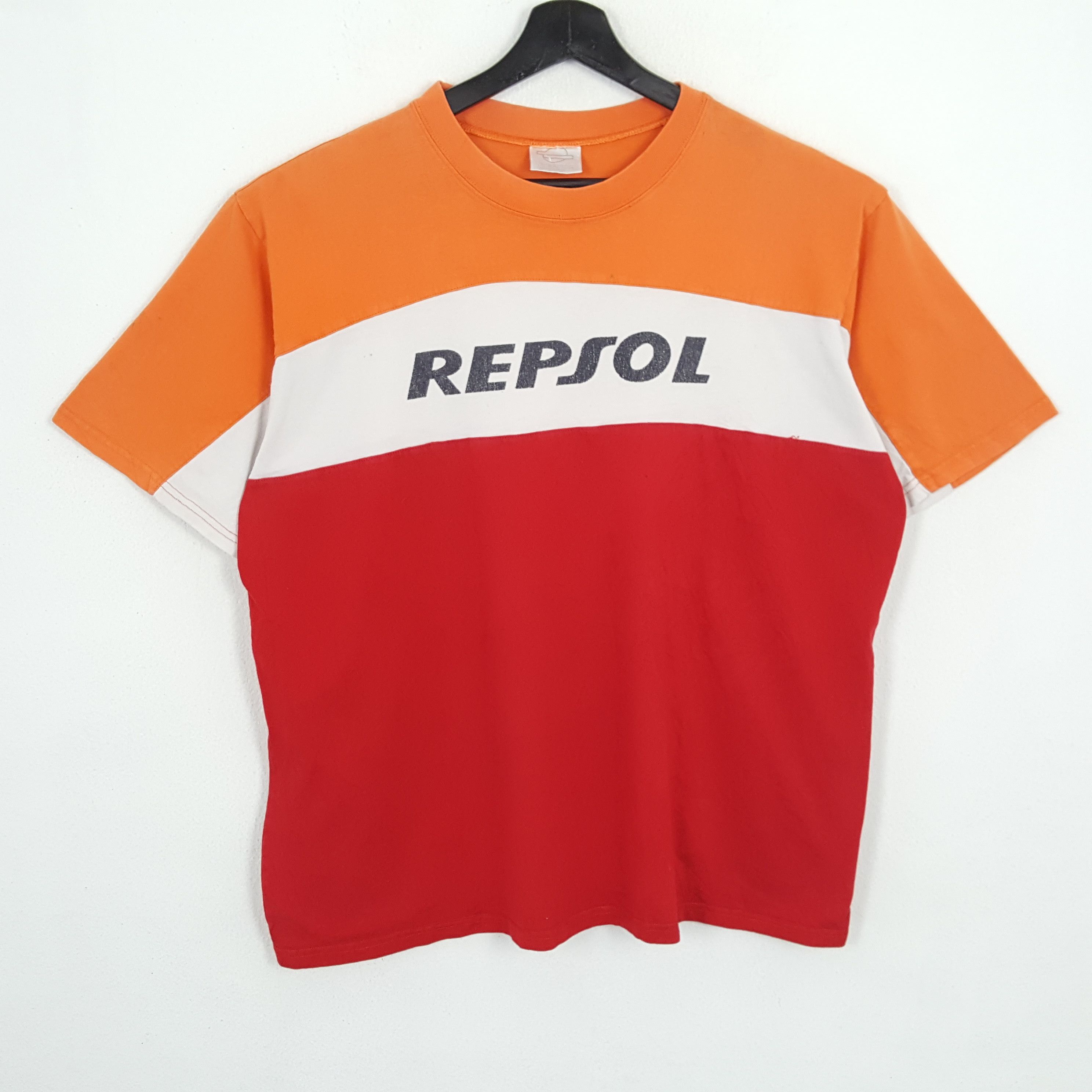 Japanese Brand × Vintage REPSOL Honda Motorcycle Racing Team Tshirt ...