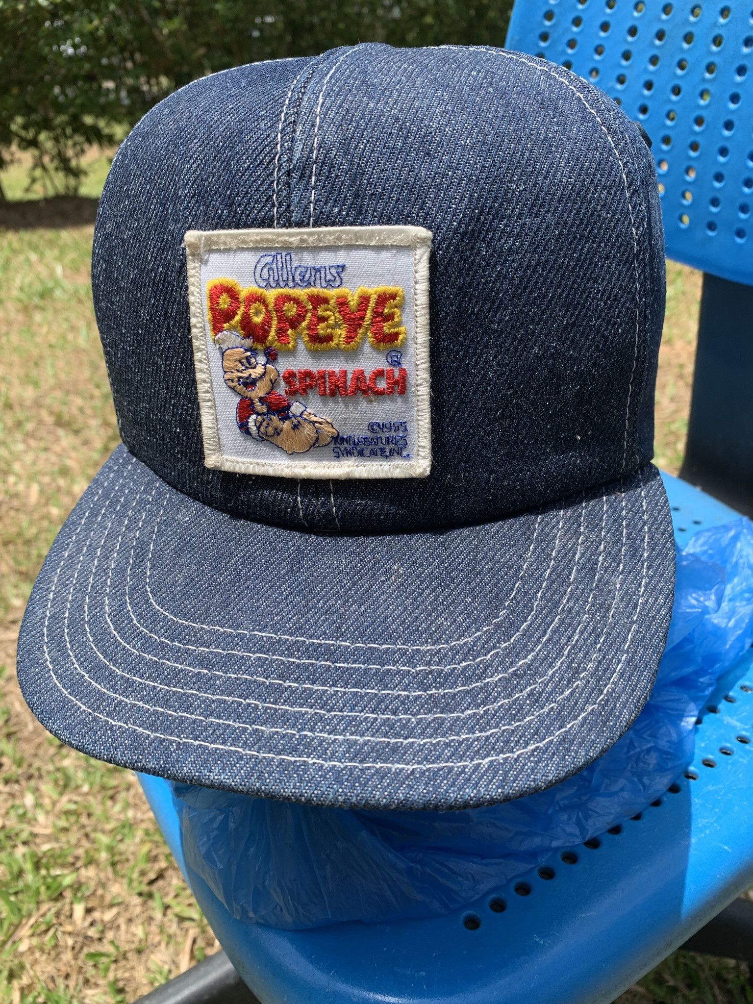 Hat DENIM VINTAGE HAT POPEYE | Grailed