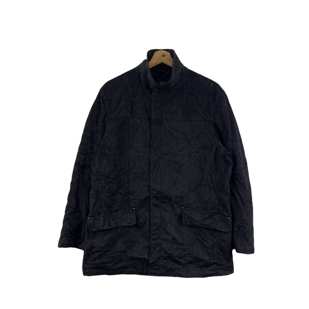 Playboy Vtg 90’ PLAYBOY VIP COLLECTION Trench Coat Parka Black | Grailed