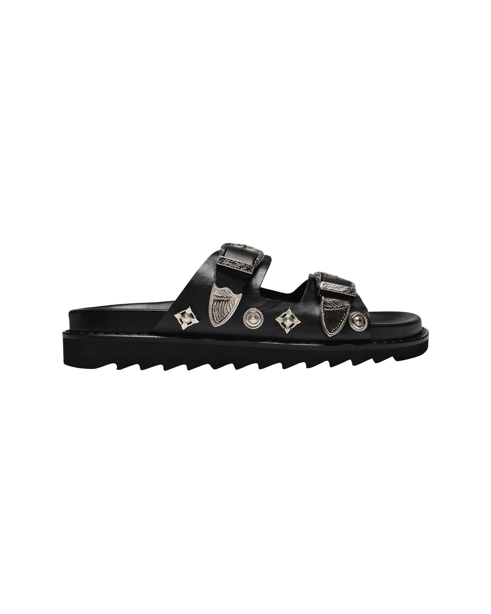 Toga Aj830 Slides - Toga Virilis - Black - Leather | Grailed