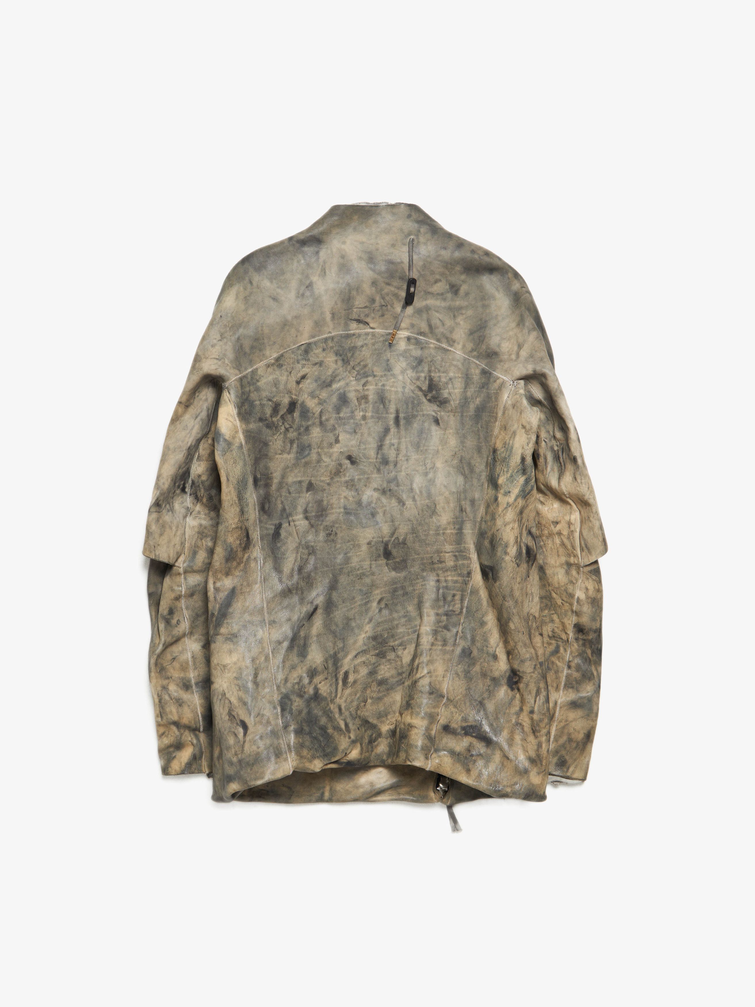 Boris Bidjan Saberi Faded Gray Assymetric Zipped Jacket | Grailed