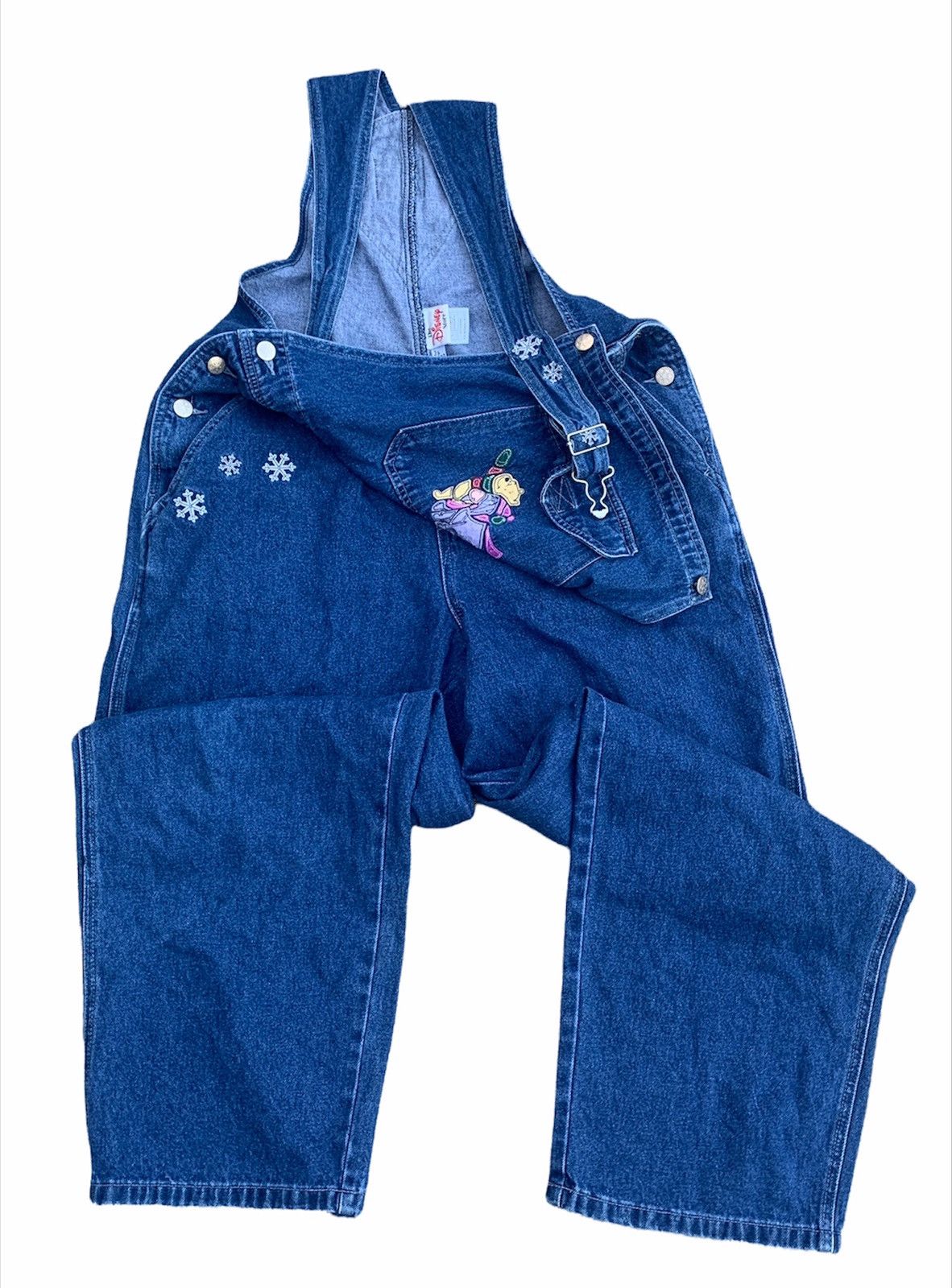 Vintage 90s DISNEY STORE WINNIE THE POOH DENIM OVERALLS | Grailed
