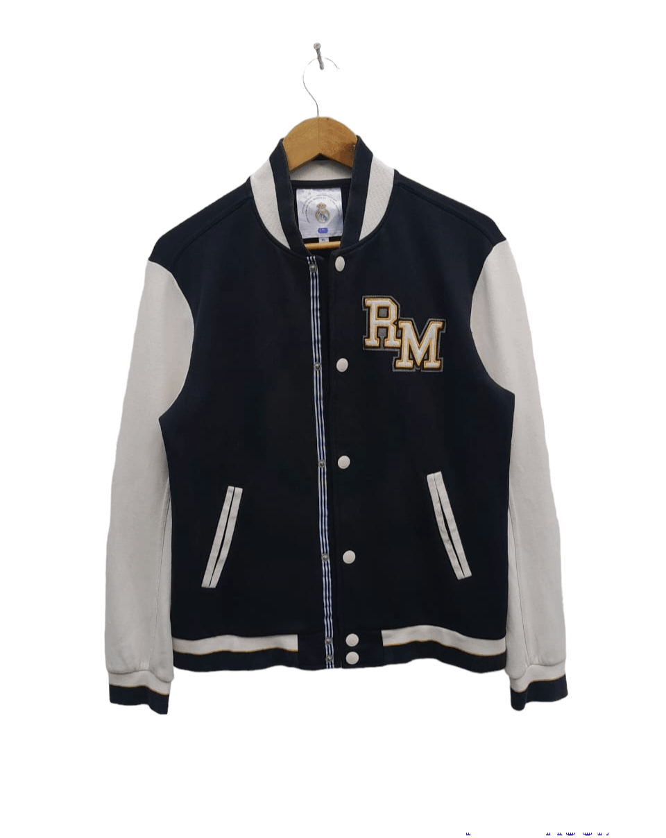 Streetwear RM Real Madrid Official Product Varsity Jacket | Grailed