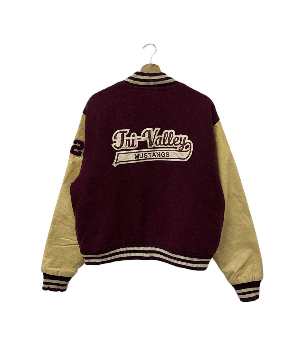 NEFF × Vintage Vintage Neff Mustang Motorsport Varsity Jacket | Grailed