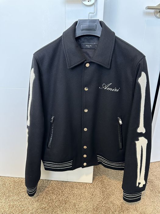 Amiri Amiri Bones Varsity Jacket | Grailed