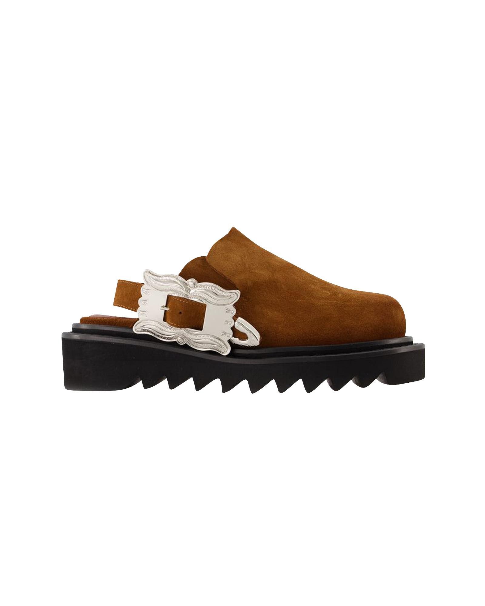 Toga Clog Sandals in Brown Leather | Grailed