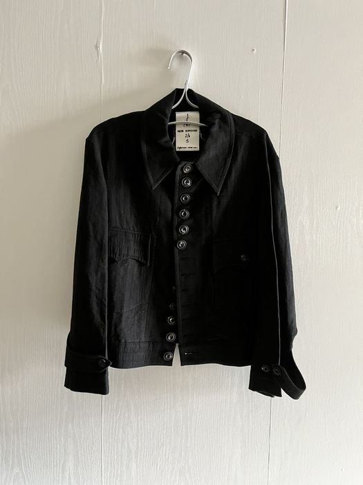 John Alexander Skelton John Alexander Skelton Black Heavy Cotton Jacket ...