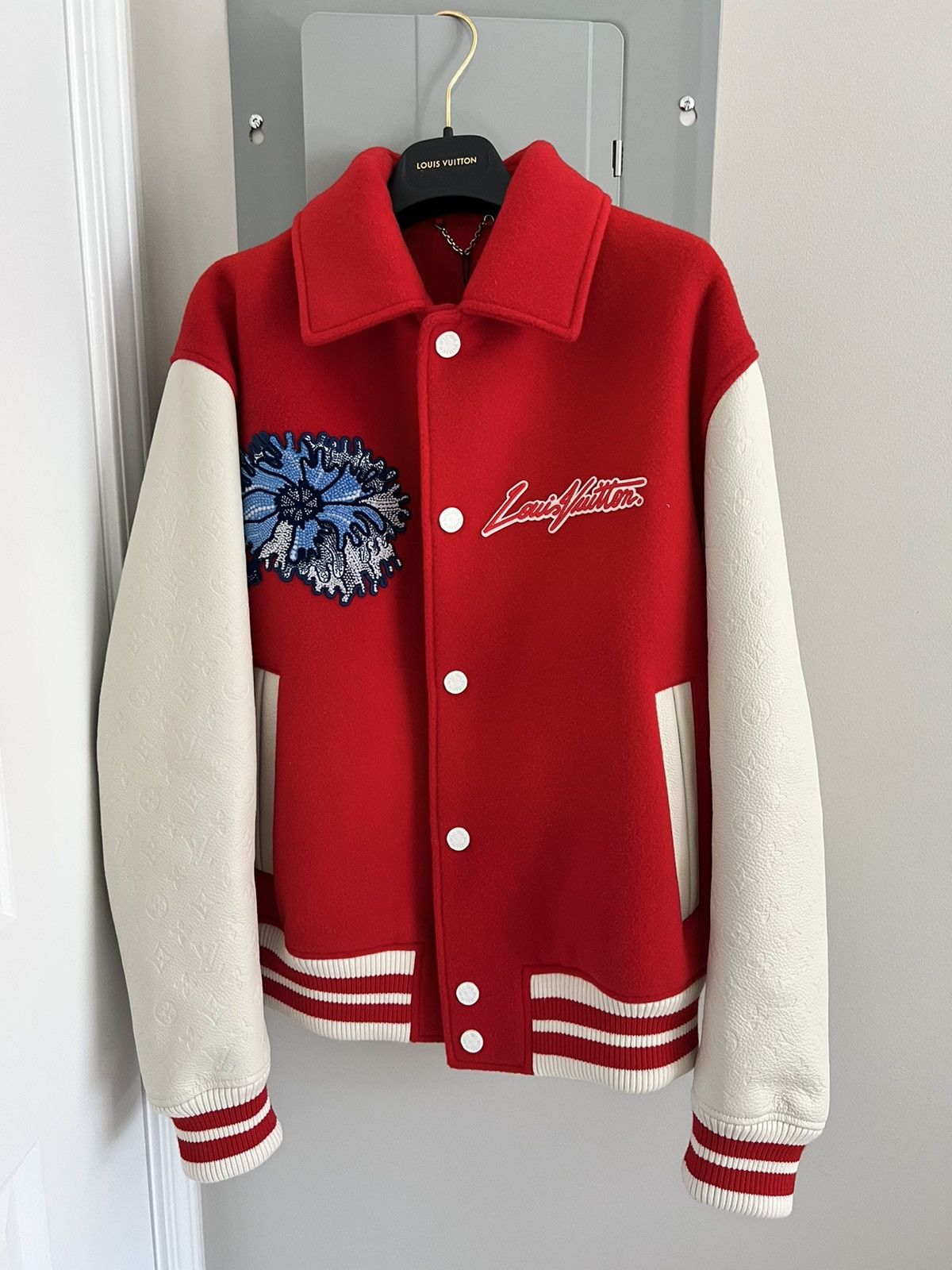 Louis Vuitton × Yayoi Kusama Louis Vuitton Psychedelic Flower Varsity ...