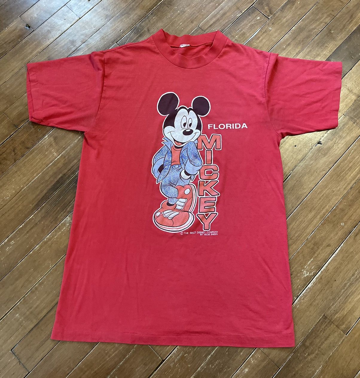 Disney × Mickey Mouse × Vintage Vintage Mickey Mouse Florida Velva ...