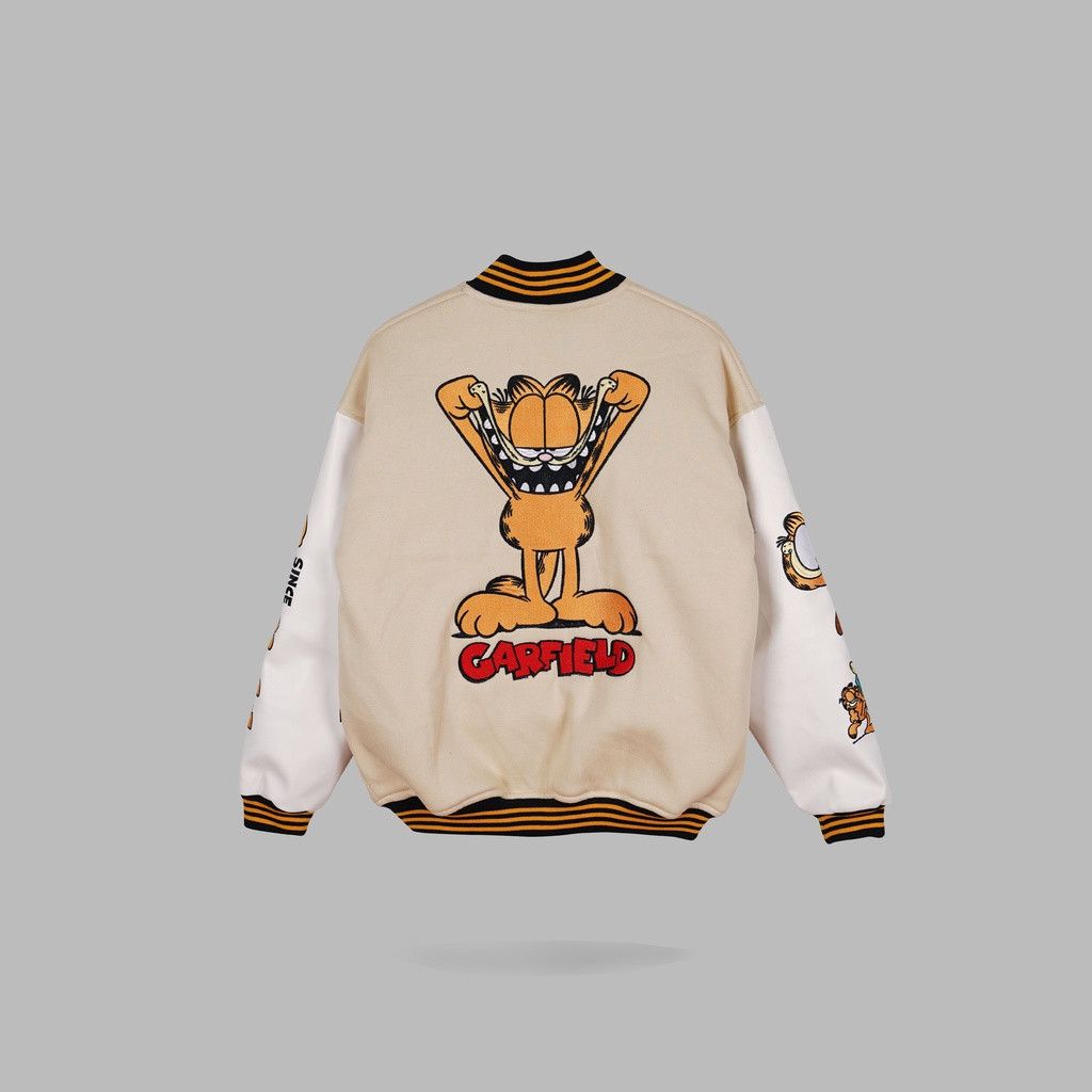 Bomber Jacket × Varsity Jacket Varsity Jacket Garfield Odie | Grailed
