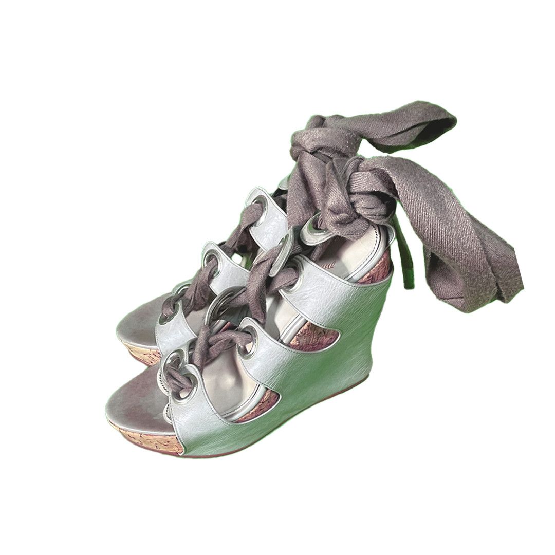 Vivienne Westwood Vivienne Westwood String Detailed Wedge Sandals | Grailed