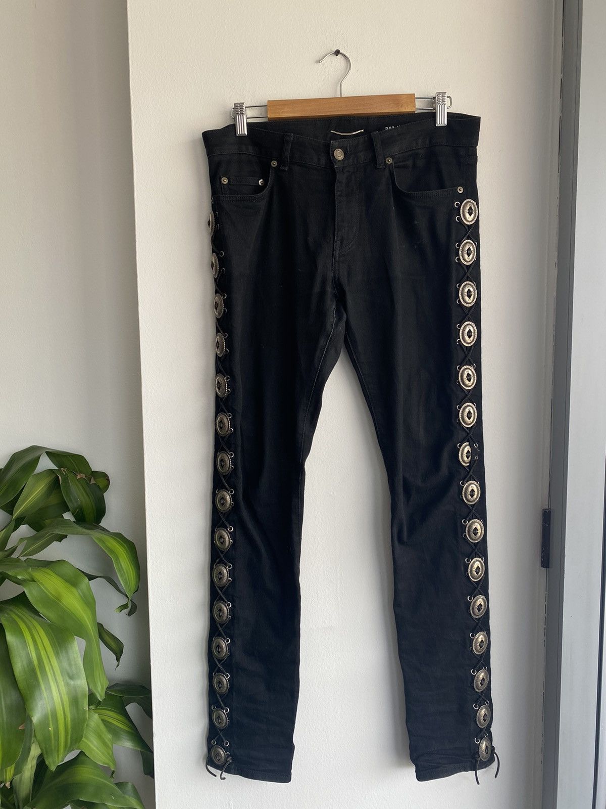 Hedi Slimane × Saint Laurent Paris SLP SS15 Hedi Concho Runway Jeans ...